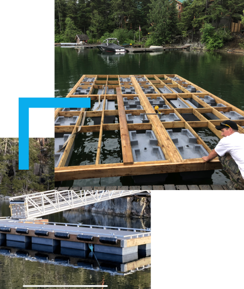 Docks Floats | Custom Docks Floats | New Wave Docks